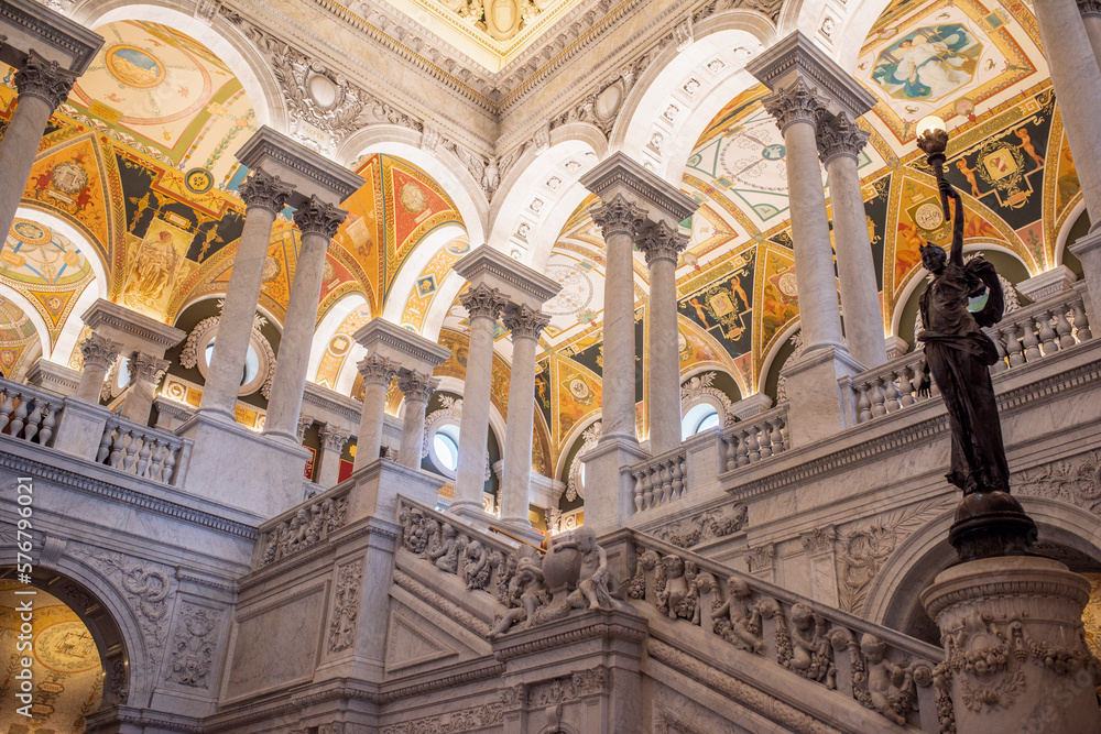 Washington, USA 28th February, 2023. Jefferson library a look inside of ...