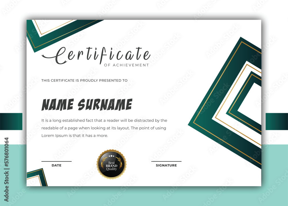 Elegant certificate template design. Award certificate template ...
