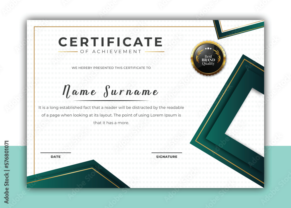 Abstract certificate template design. Certificate of achievement ... Abstract certificate template design. Certificate of achievement ...