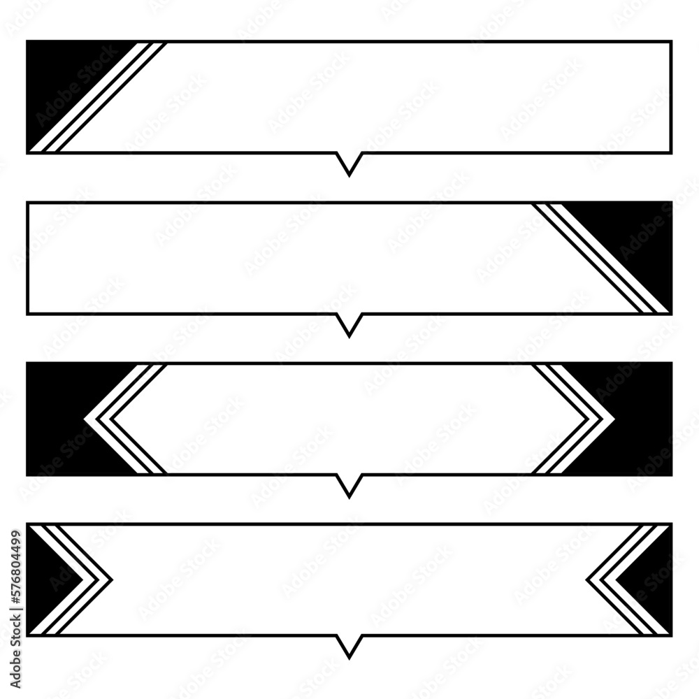 Vector Collection Set of Dialog Box Designs Stock Vector | Adobe Stock