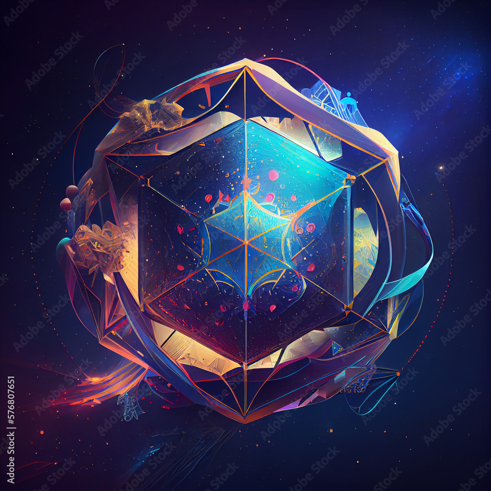 Beautiful abstract Gemini magical zodiac sign, astrology, concept ...