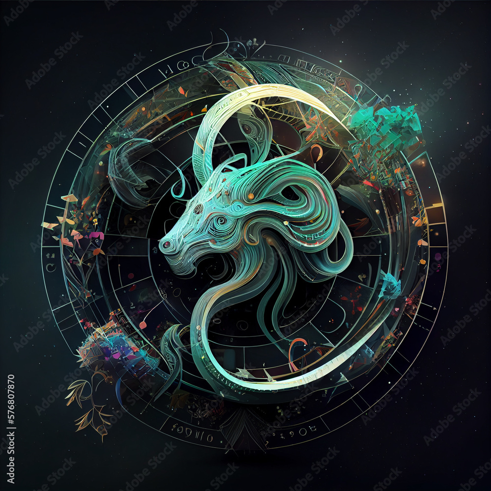 Beautiful abstract Ophiuchus magical zodiac sign, astrology, concept ...