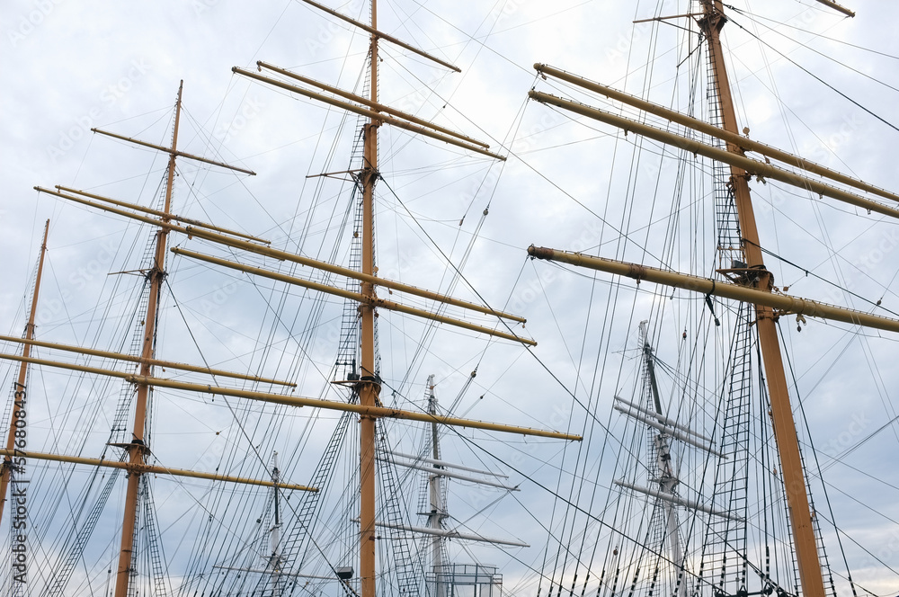 Ship Masts Stock Photo | Adobe Stock