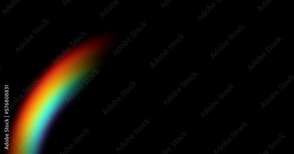 Rainbow forms slowly very fat big version perpective view. Soft color ...