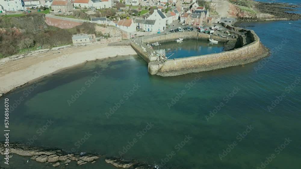 Crail, a historic fishing village on the east coast of Scotland in the ...