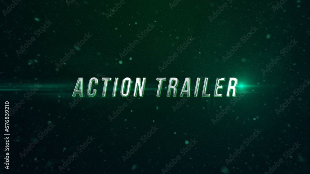 Action Trailer Title Stock Template | Adobe Stock
