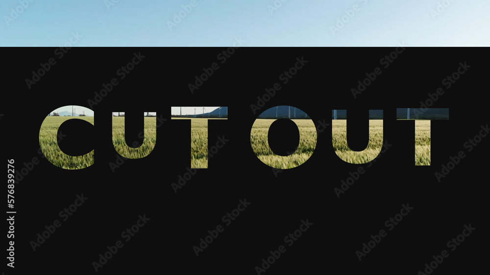 Cool Stomp Cut Out Titles Stock Template | Adobe Stock