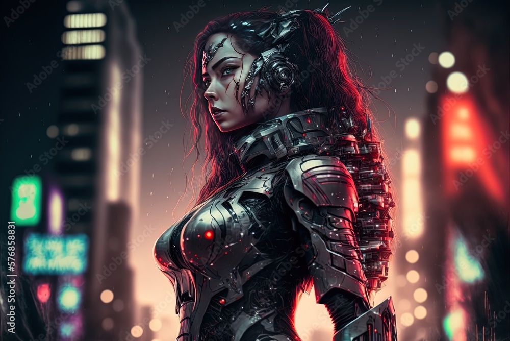 a science fiction novel digital art style illustration painting of a ...