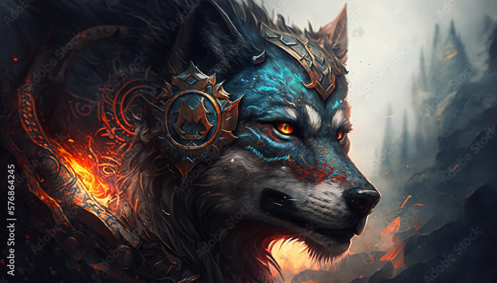 Garm the blood-stained guardian of Hel's gate - hell dog - German ...