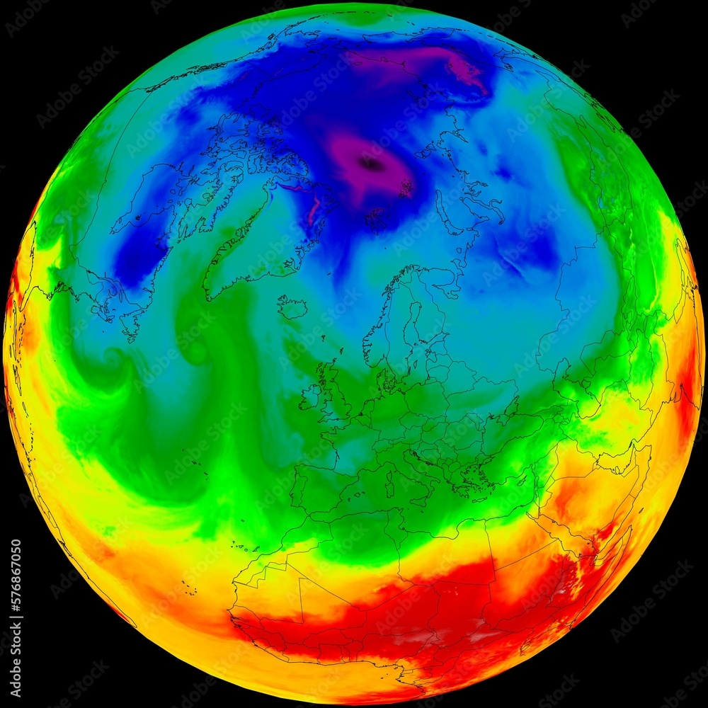 Mapa de temperaturas en Europa, las temperaturas se muestran en ...