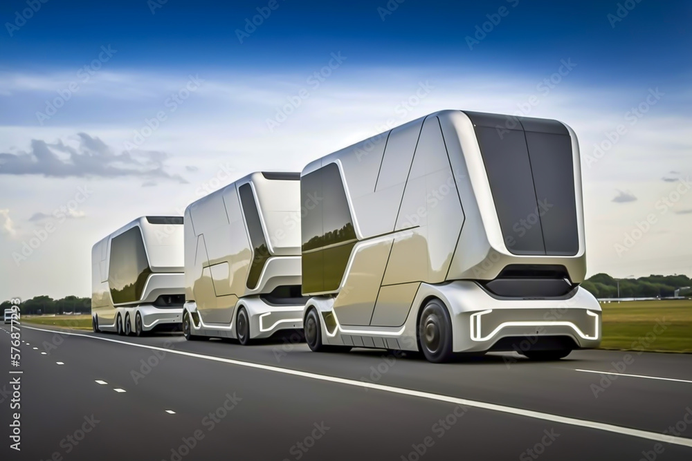 truck of the future, A concept that consists of a series of vehicles ...