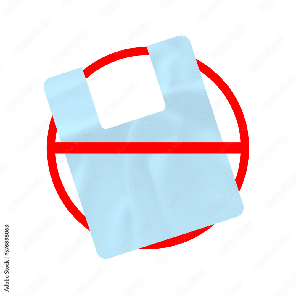 Don't use plastic bags and polythene bags sign. Plastic bags and ...