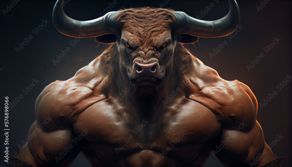realistic minotaur Stock Illustration | Adobe Stock
