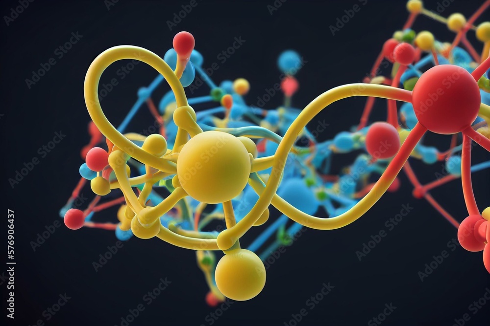 Molecule Of Serotonin A 3d Model Of The Neurotransmitter Serotonin Represented In Form Of A
