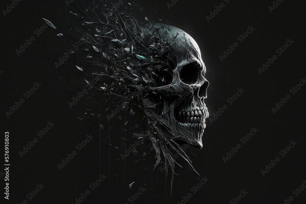 Screaming Skull Wallpaper