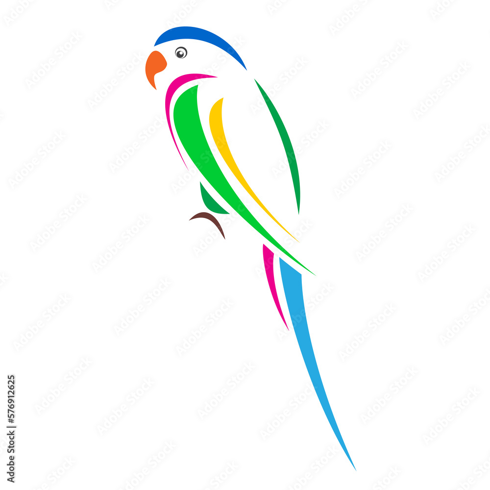 Parrot design isolated on transparent background. Birds. Wild Animals ...