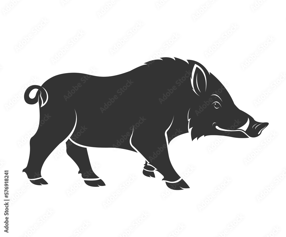 Boar design isolated on transparent background. Wild Animals. Stock ...