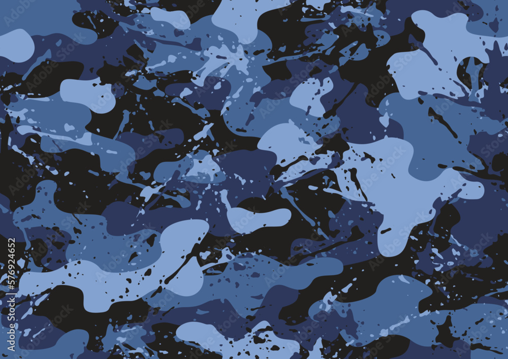 Grunge camouflage texture seamless pattern. Abstract modern endless ...