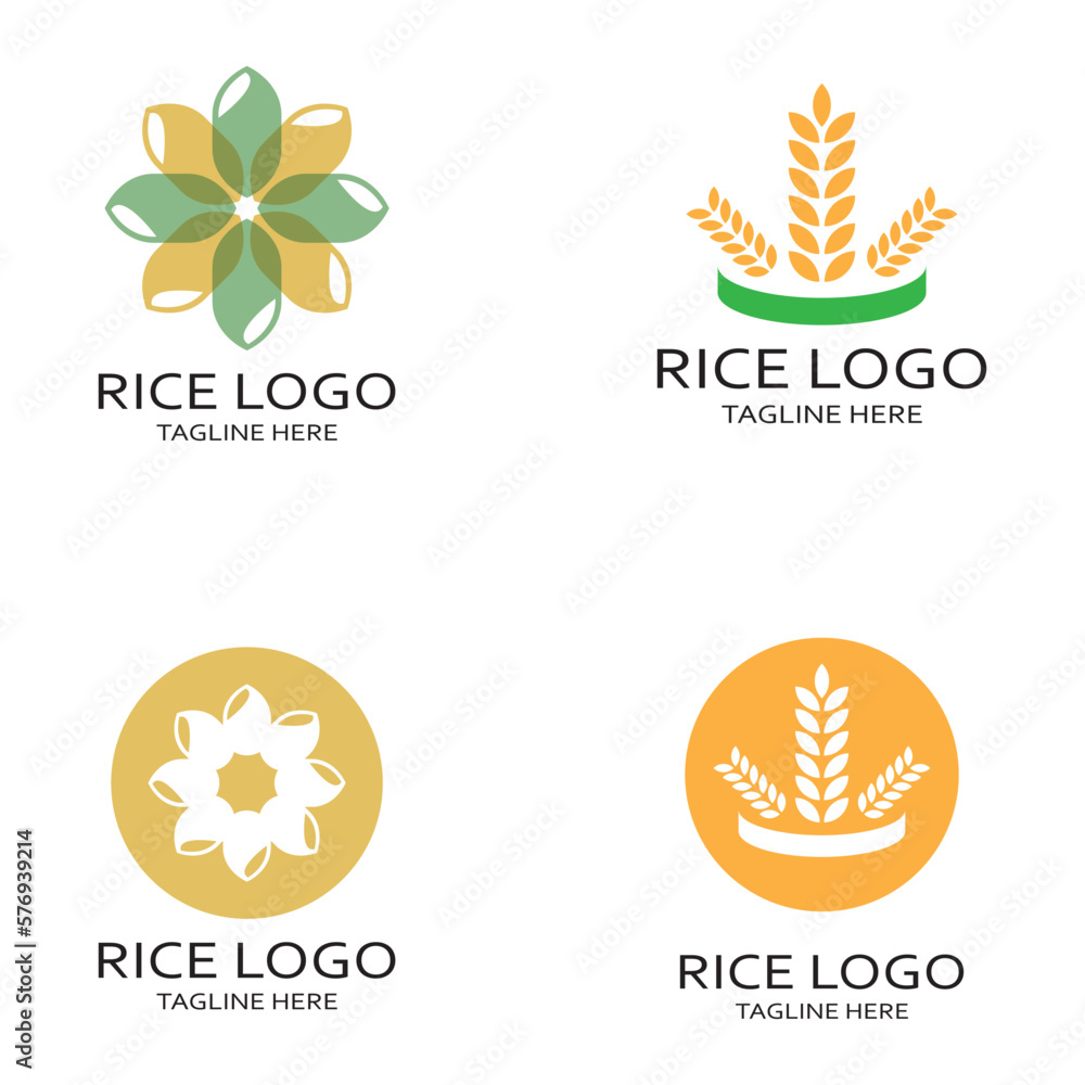 ,rice grain logo,rice,natural organic farming,for business,company ...