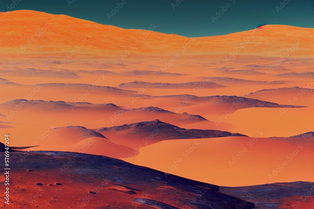 surface of planet Mars, 8K HDRI map, spherical environment panorama ...