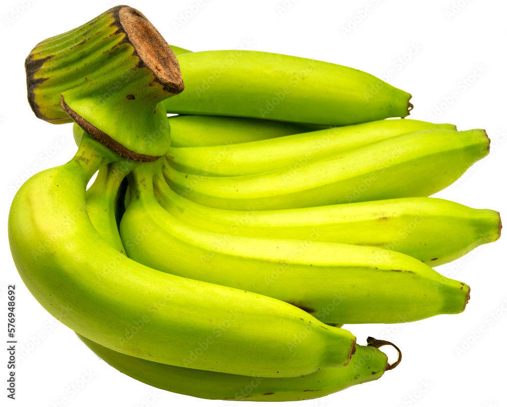 Green banana on white background PNG File. Stock Photo | Adobe Stock