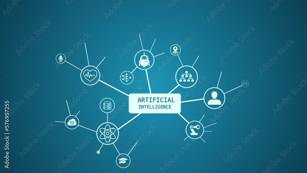 Futuristic high-tech concept visualization. Starting artificial ...