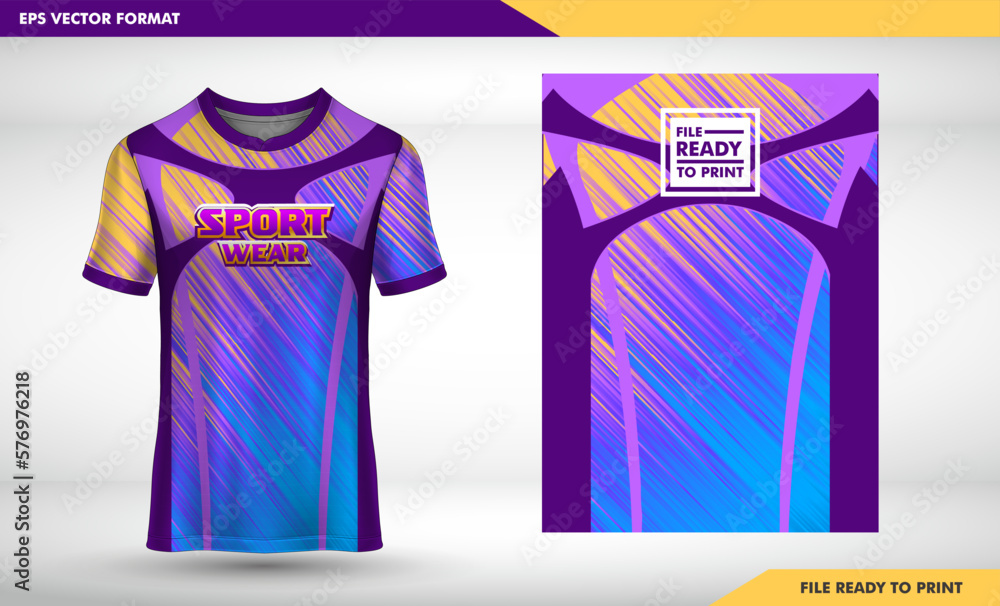 t-shirt sport design template with abstract line halftone pattern for ...