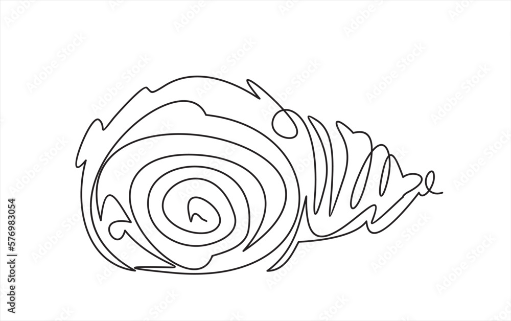 Continuous one line drawing of croissant for logo in minimalist style ...