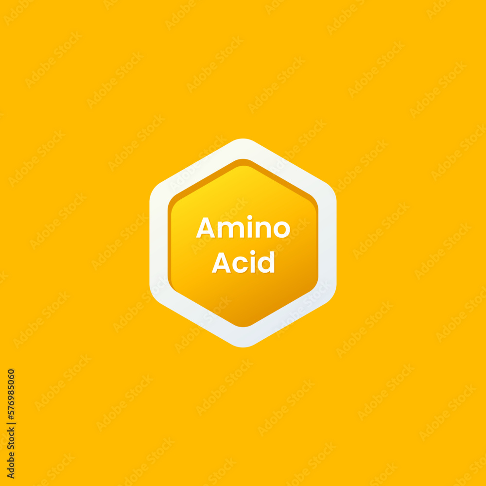 Amino Acid Label vector or Amino Acid Icon Vector Isolated. Organic ...