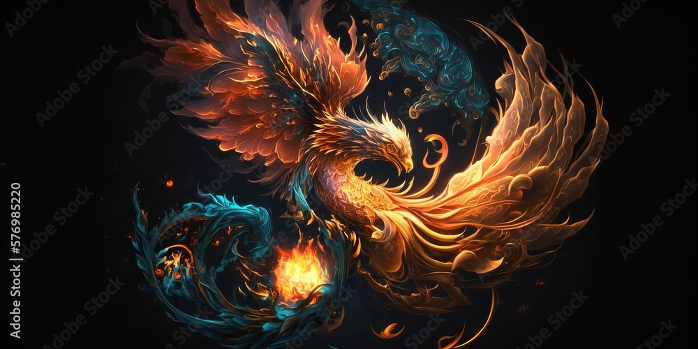 Phoenix, Fantasy scenery, Rebirth, Concept art, Illustration ...