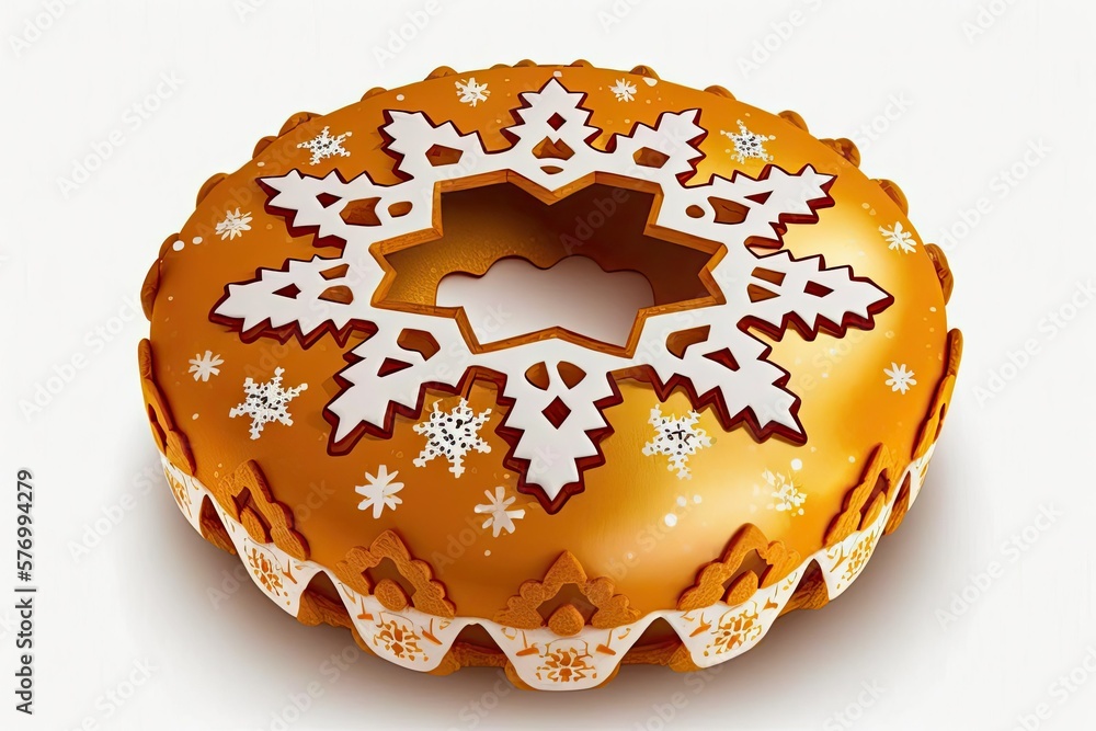 King's Day bread, also known as epiphany cake, decorated with ...