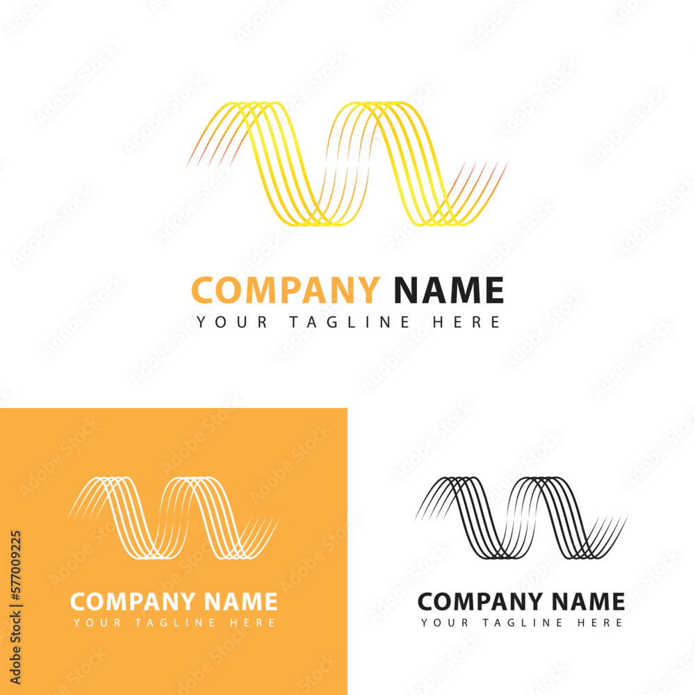 Spiral logo design template forming an abstract circle. Vector ...