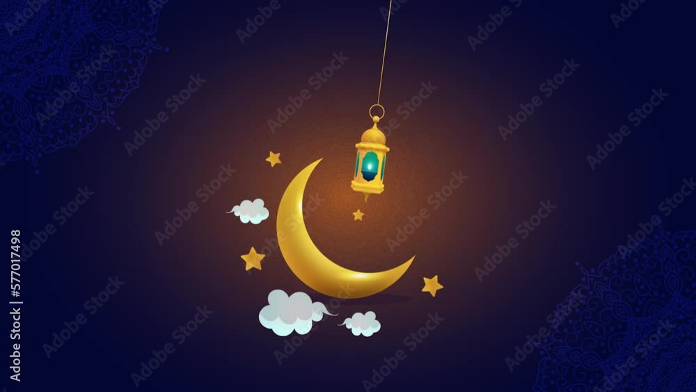 Islamic Background Animation Video for Ramadan Kareem. Eid-al-fitr and ...