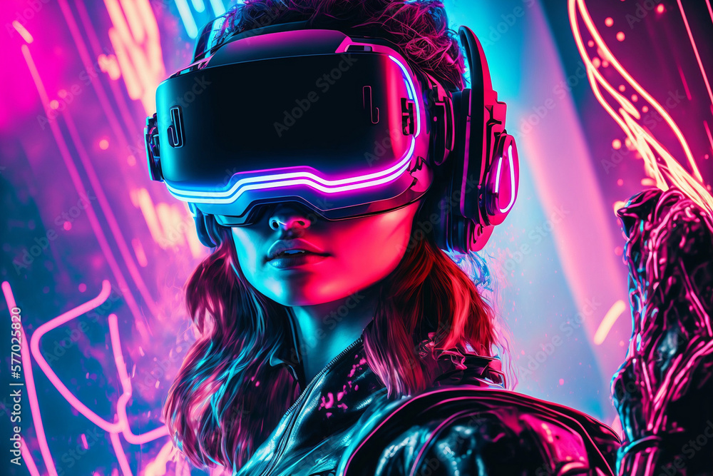 Metaverse digital cyber world technology, metaverse gameFi NFT game ...