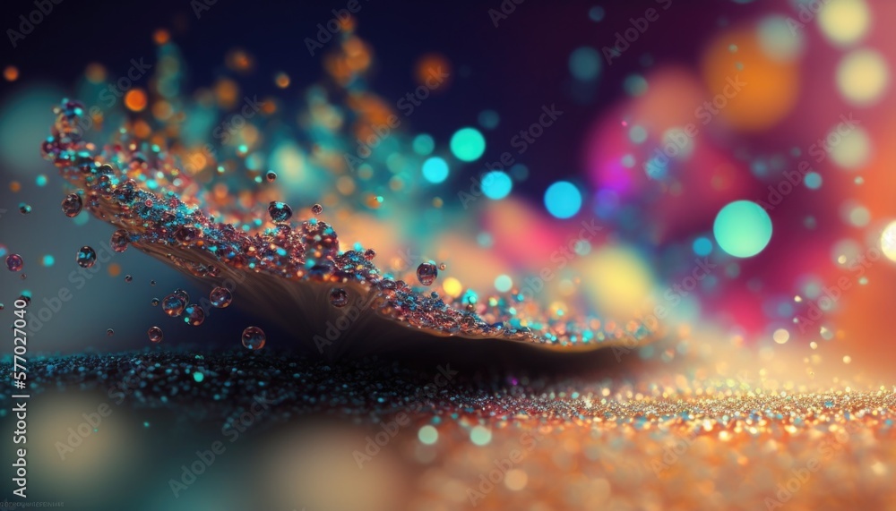 A blurry photo of a colorful background with bubbles and bubbles on it ...