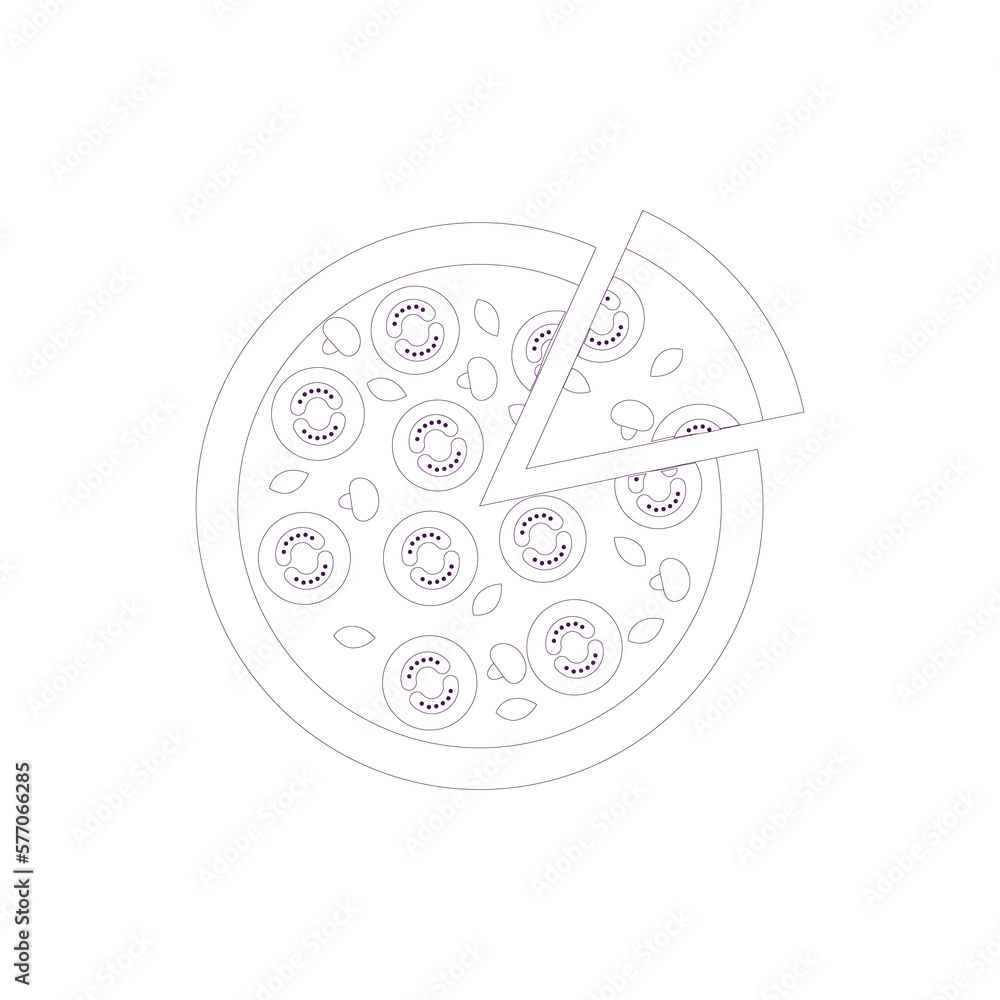pizza icon PNG image with transparent background Stock Illustration ...