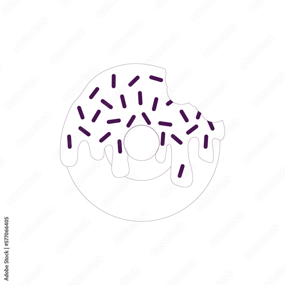 donut icon PNG image with transparent background Stock Illustration ...