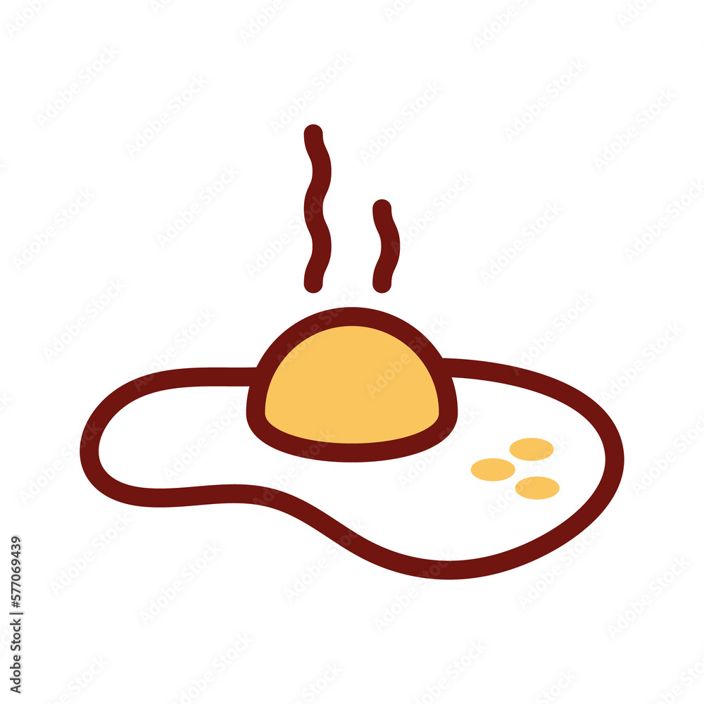 fried egg icon PNG image with transparent background Stock Illustration ...