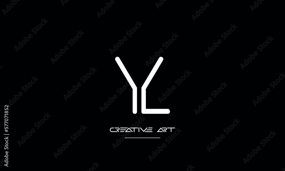 YL, LY, Y, L abstract letters logo monogram Stock Vector | Adobe Stock