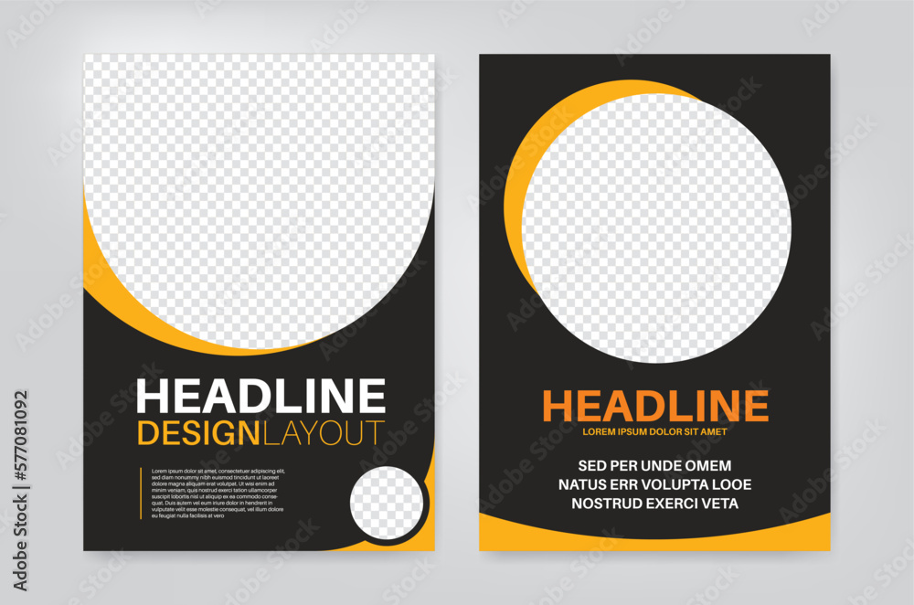 Vector layout design template for Leaflet / Poster / Flyer / Pamphlet ...