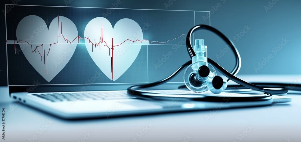 Doctor with stethoscope and medical chart. Healthcare business concept ...