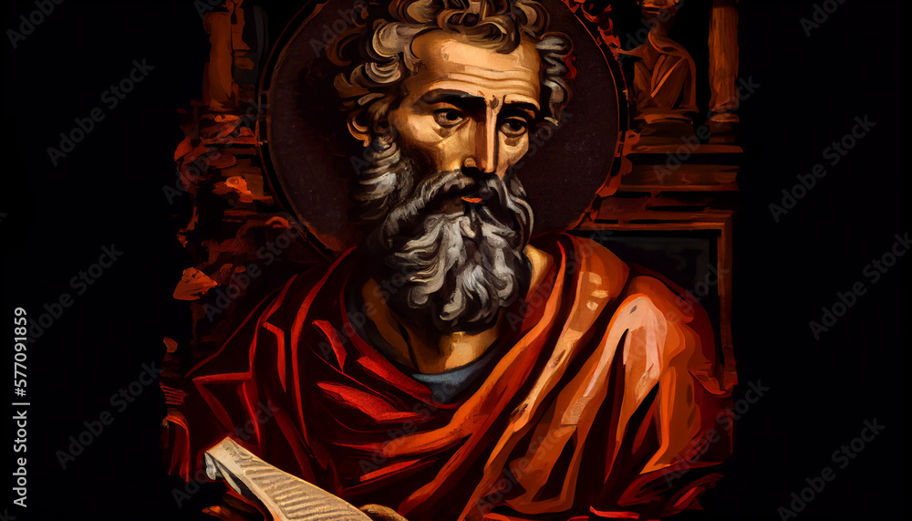 Saint James Apostle of Christ Colored Illustration. Generative Ai ...