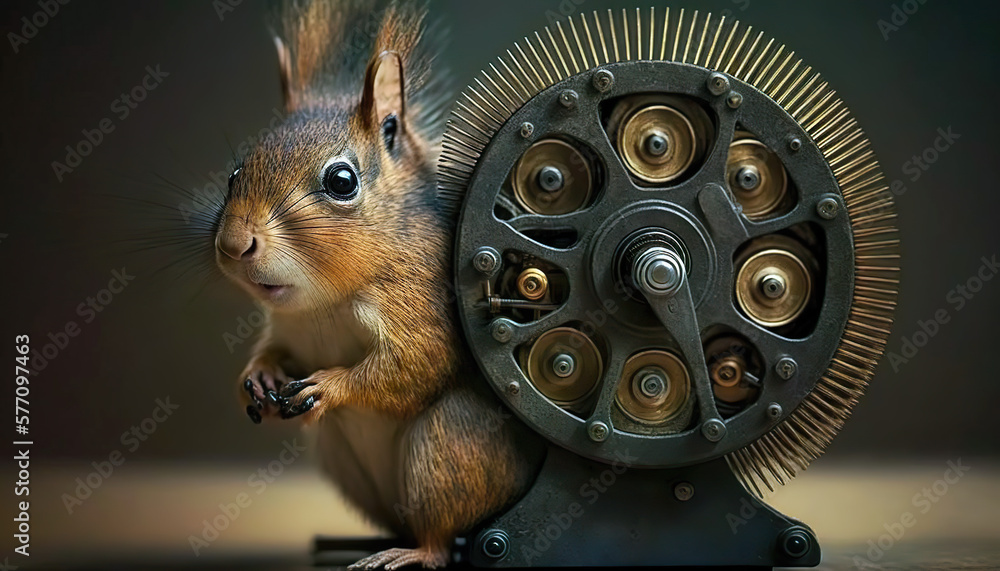 The story of the squirrel and the wheel in everyday life, squirrel ...