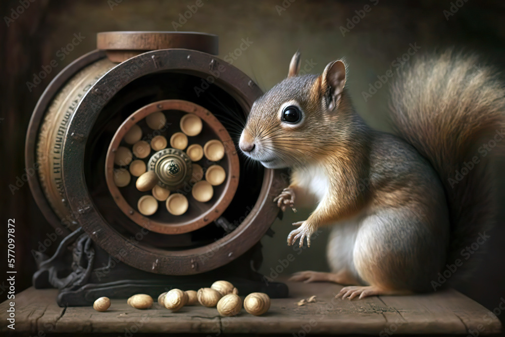 The story of the squirrel and the wheel in everyday life, squirrel ...