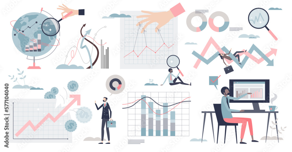 Statistics and data interpretation with graphics tiny person collection ...