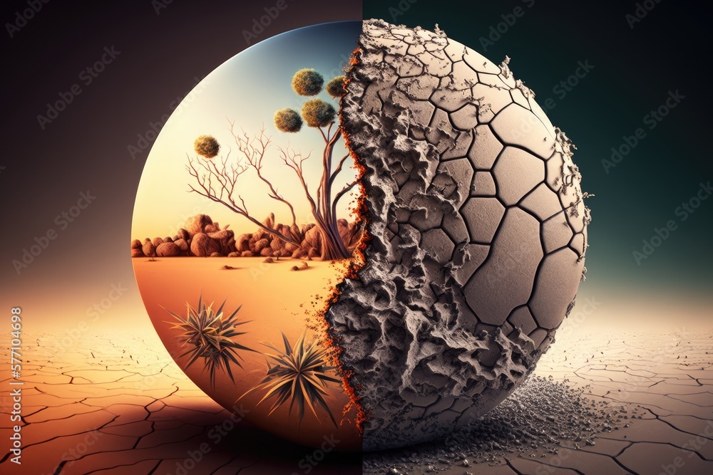 Drought, cracked soil, and cracked ground are all consequences of ...