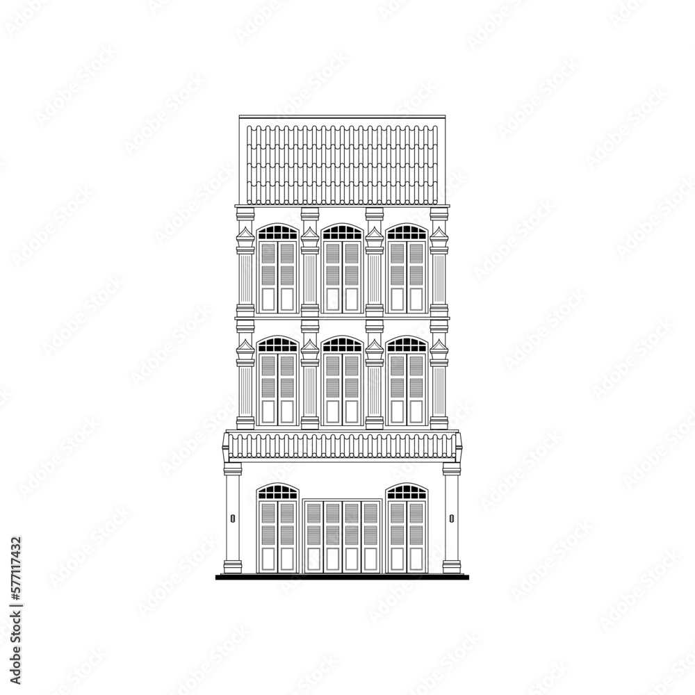architecture house style sino portuguese old town. architecture ... architecture house style sino portuguese old town. architecture ...