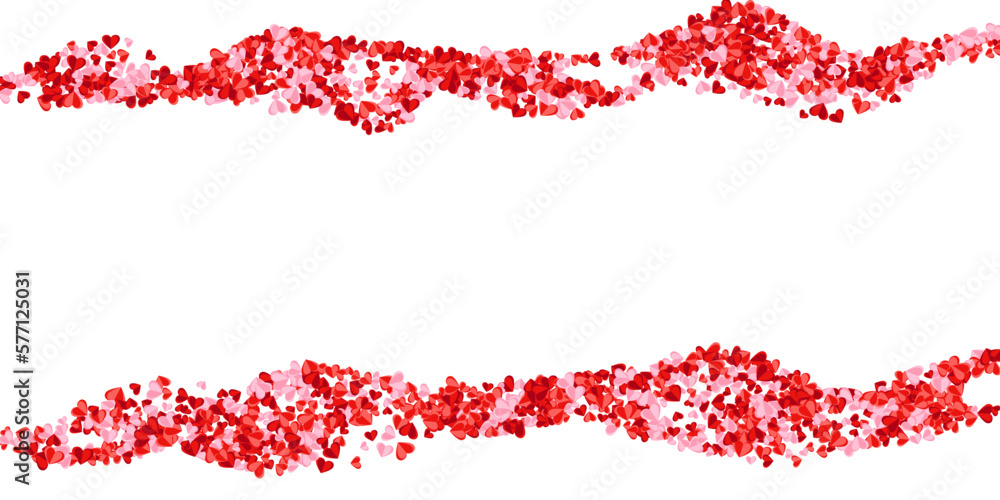 Papercut sweet heart shapes confetti background design. Valentine's Day ...