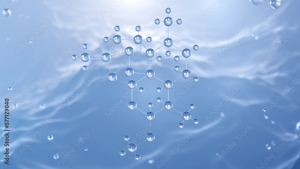 artemether molecular structure, 3d model molecule, antimalarial ...