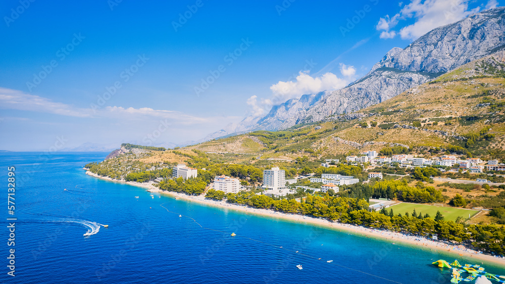 Enjoy the view of Croatia's beach from above, where turquoise waters ...